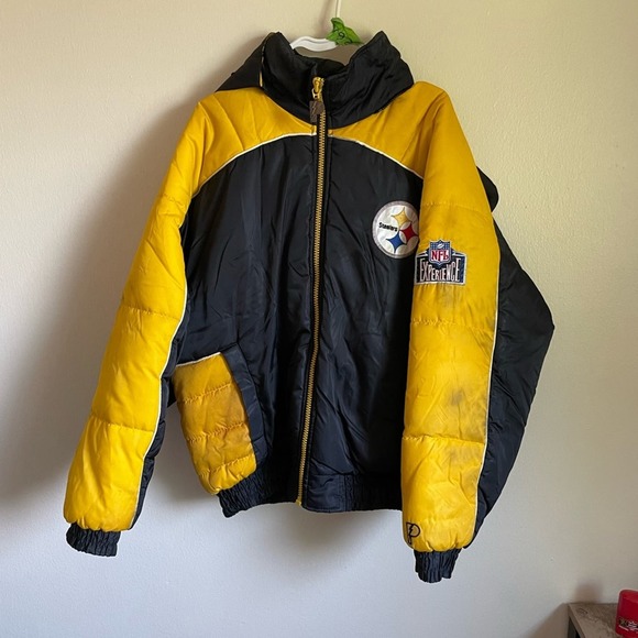 Pro Player | Jackets & Coats | Vintage Nfl Pro Player Pittsburgh Steelers Puffer Coat | Poshmark
